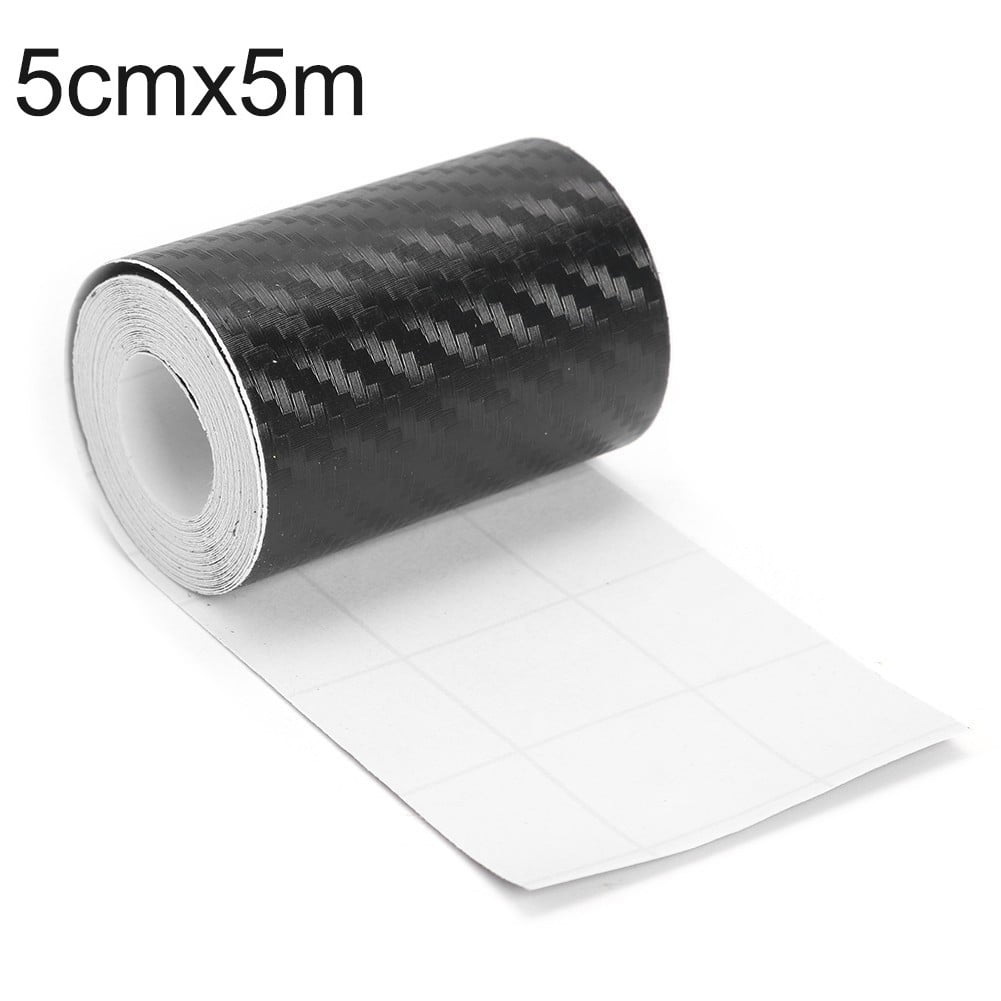 SPRING 5M Carbon Fiber Car Sticker Paste Protector Strip 3cm*5m 5cm*5m ...