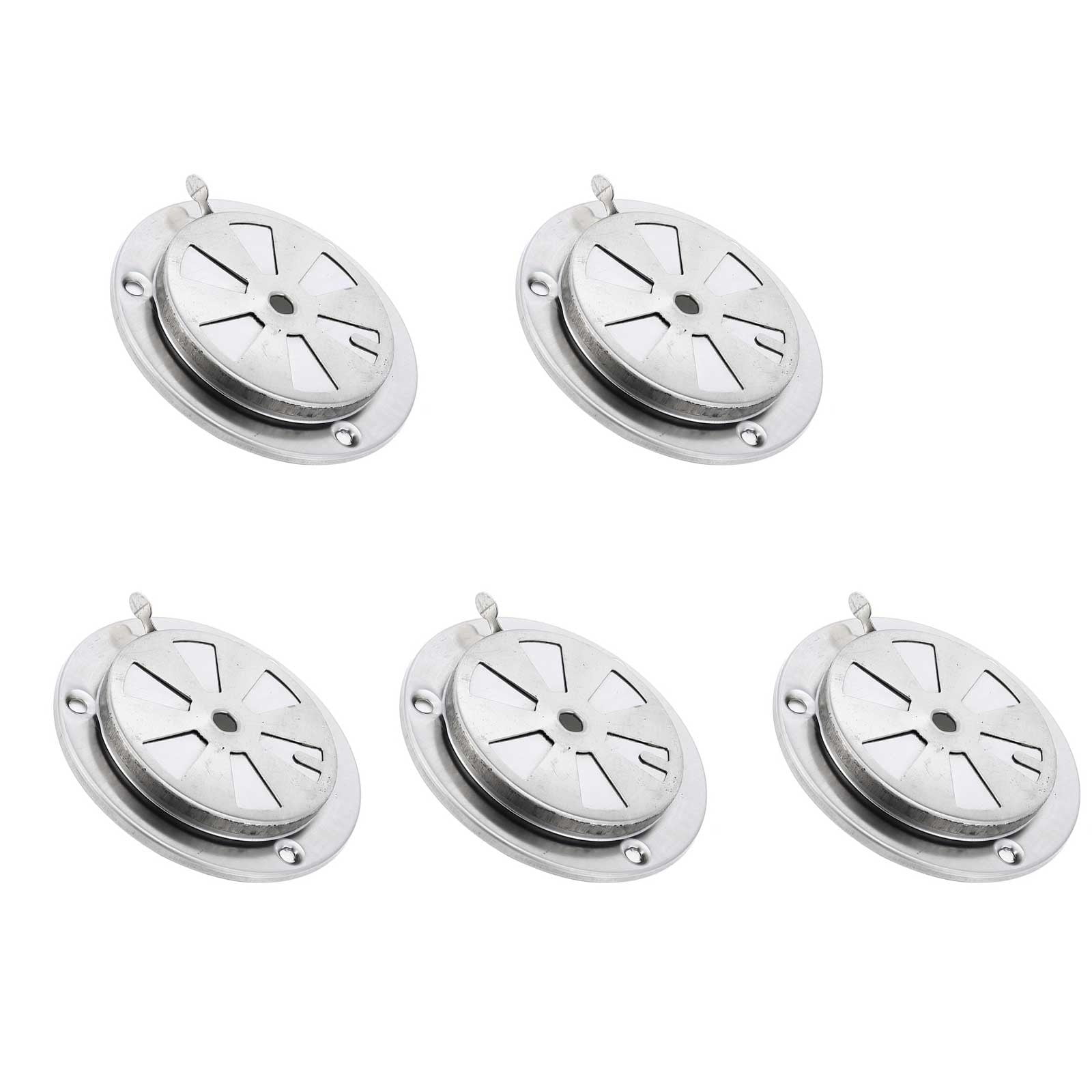 SPRING 5Pc 95Mm Adjustable Air Vent Grille Stainless-Steel Round ...
