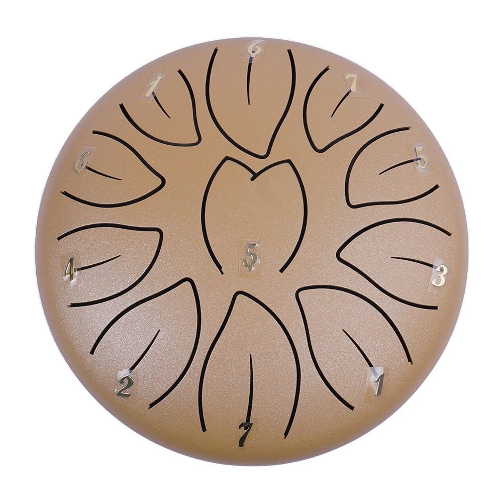 SPRING 6"11Tone Hollow Drum Leaf-Shaped Percussion Instrument Children ...