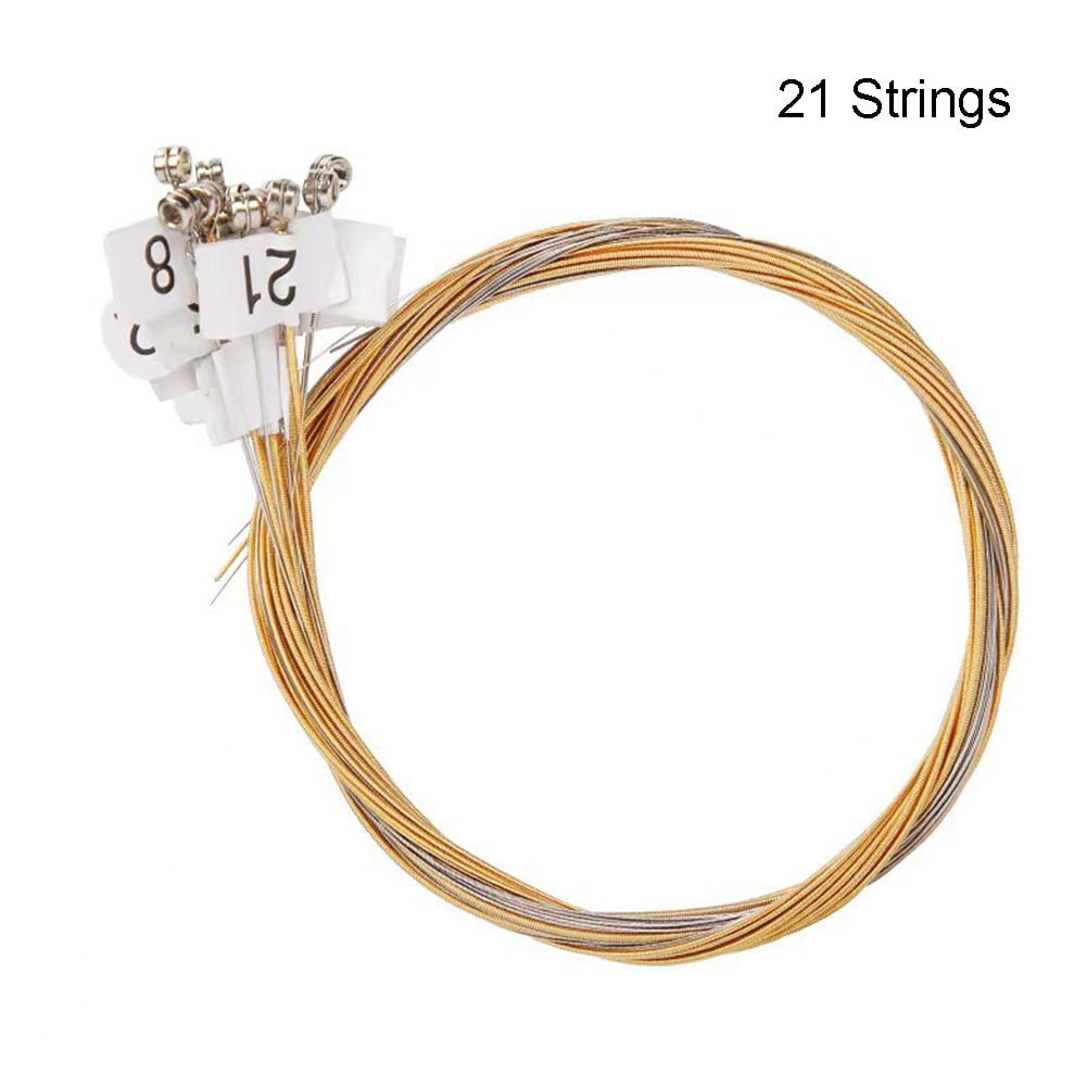 SPRING 7 10 1619 21 24Strings Lyre Brass Strings Set Lyre Harp Nylon ...
