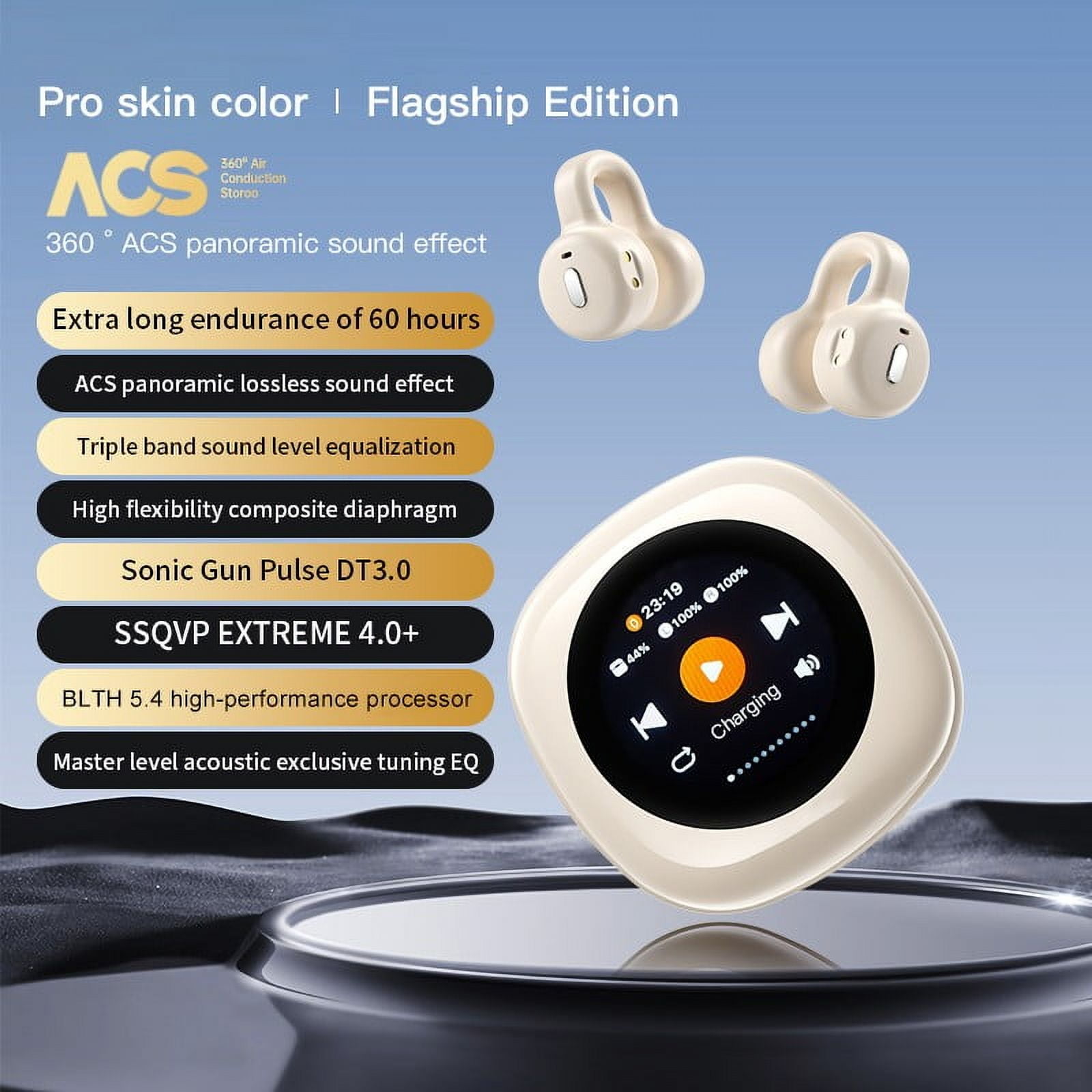 SPRING CT11 Open Ear Headphone Bone Conduction Wireless Bluetooth5.3 ...