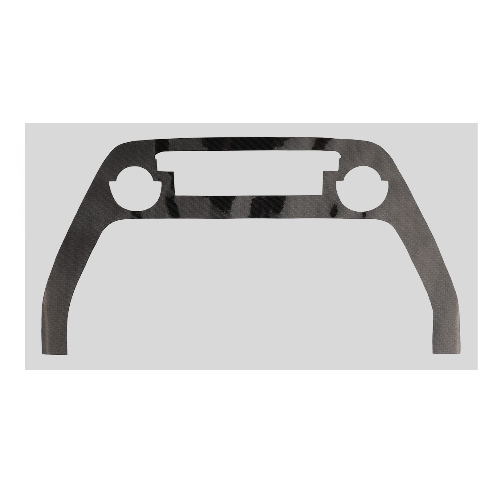 SPRING Car Carbon Fiber Style Decals Console AC Button Cover Trim ...