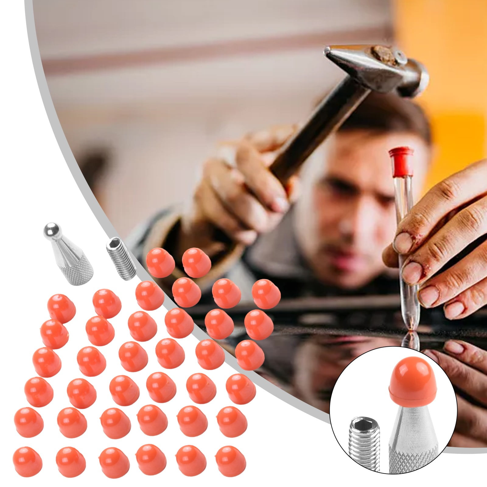 SPRING Car Dent Repair Tool Hammer Replacement Head Dent Repair ...