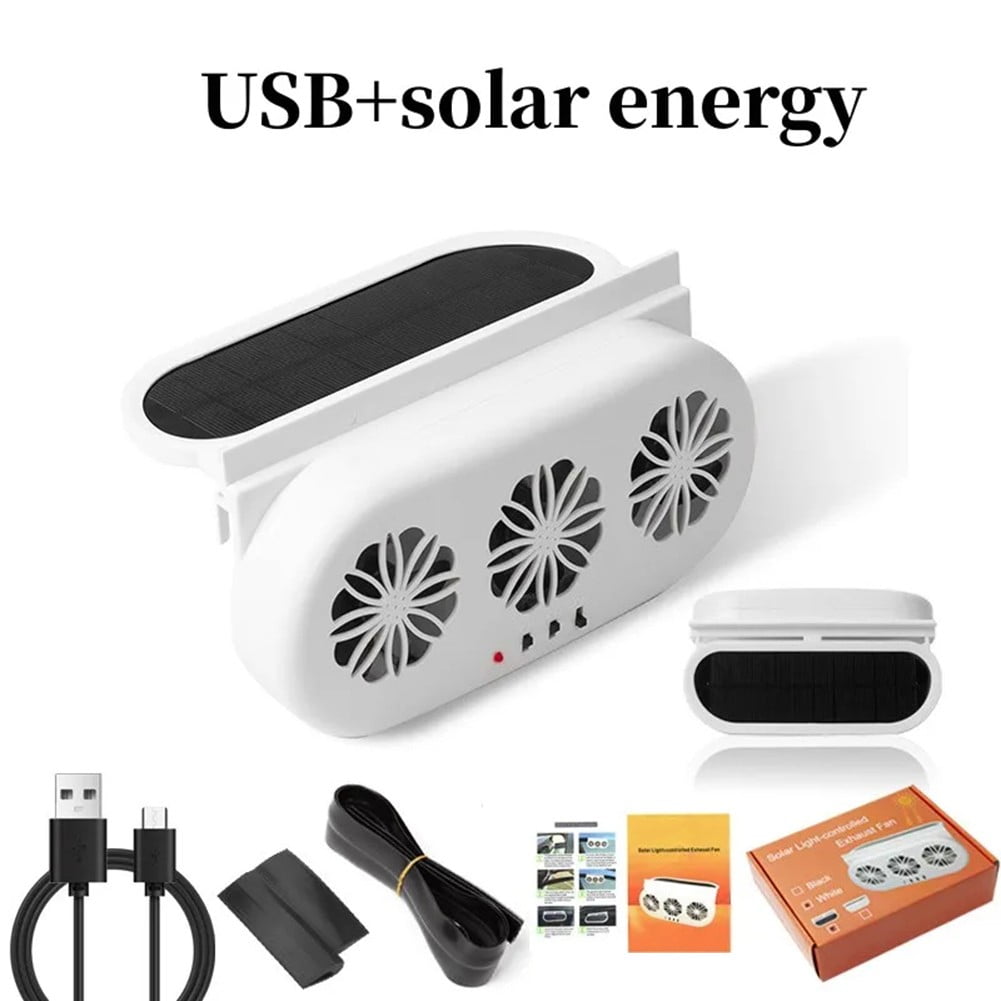 SPRING Car Exhaust Fan for Window Cooling with Air Outlet Strong Wind ...