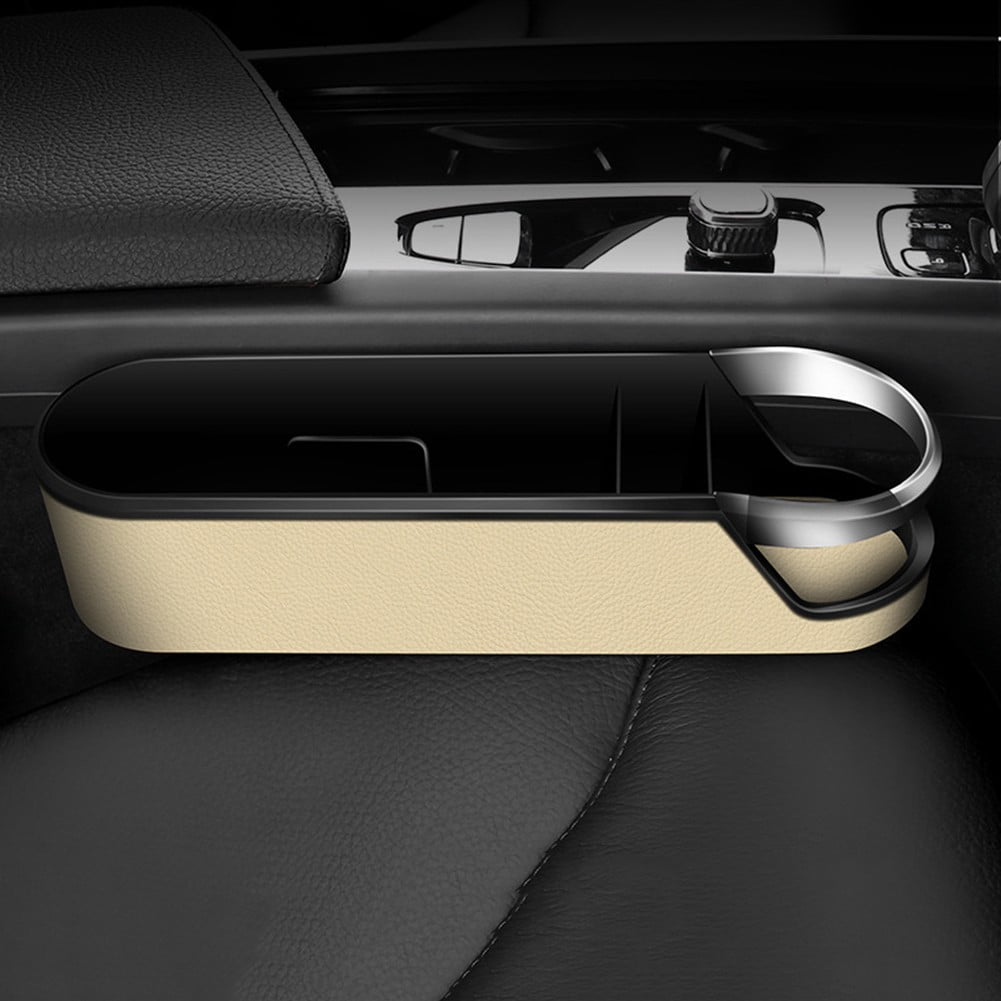 SPRING Car Gap Catcher Filler Organizer PU Storage Box Cup Holder ...