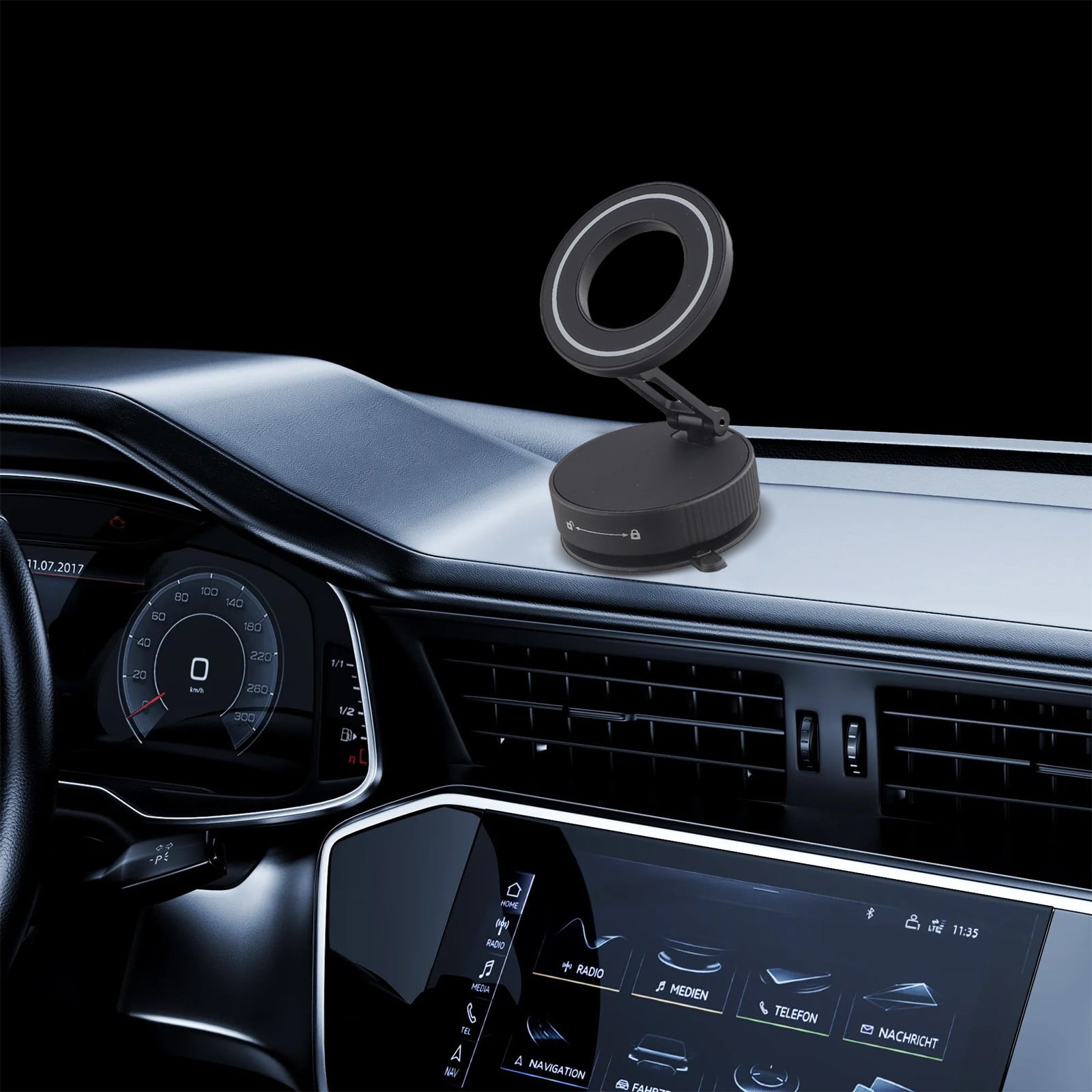 SPRING Car Support Navigation Collapsible Rotary Vacuum Suction Cup ...