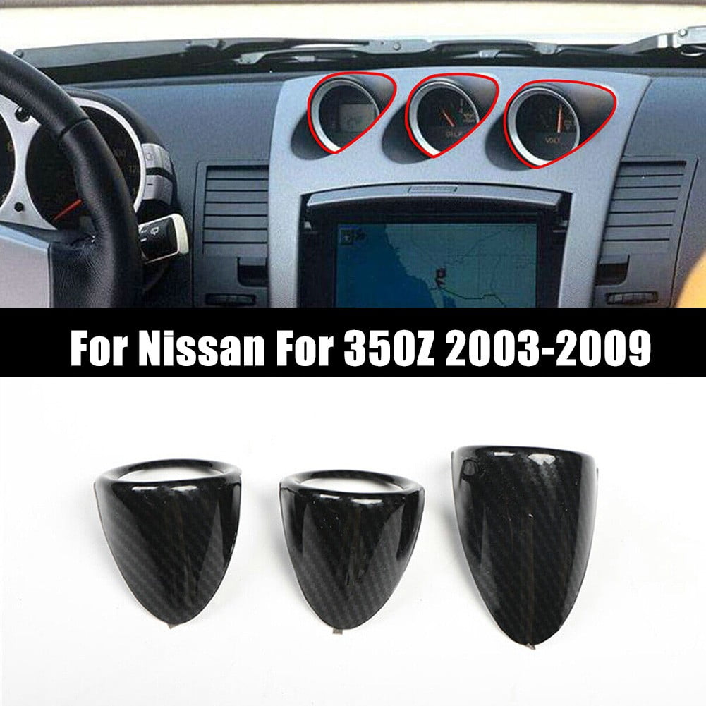 SPRING Carbon Fiber Gauge Pad Cover Trim For Nissan For 350Z Elegant ...