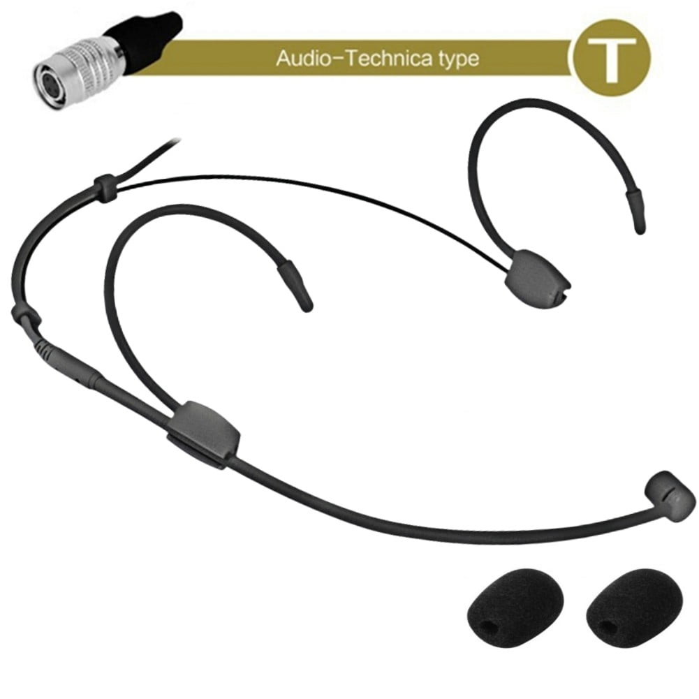 SPRING Cardioid Black Double Earhook Headset Headworn Microphone For ...