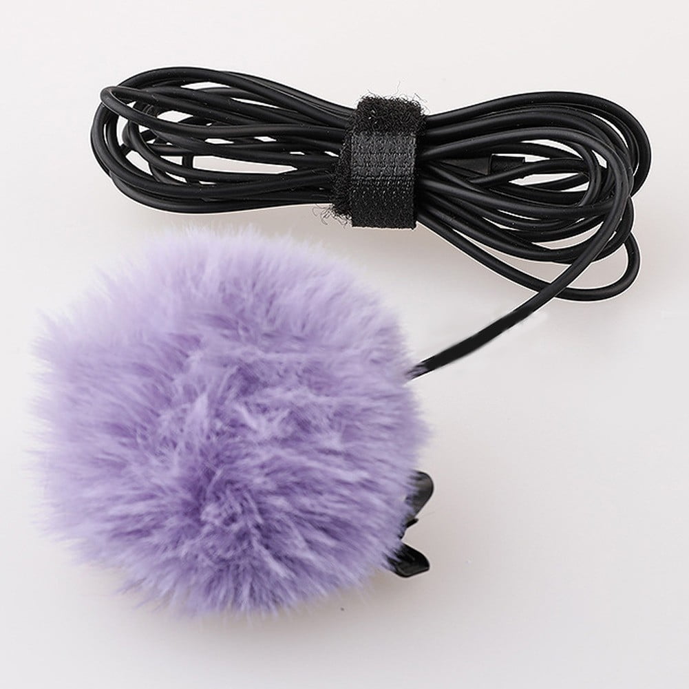 SPRING Clip-On Lavalier Microphone Windscreen Furry Windshield Mic Muff ...