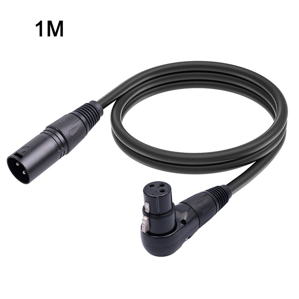SPRING Convenient 90 Degree XLR Male to Female Adapter for Microphone ...