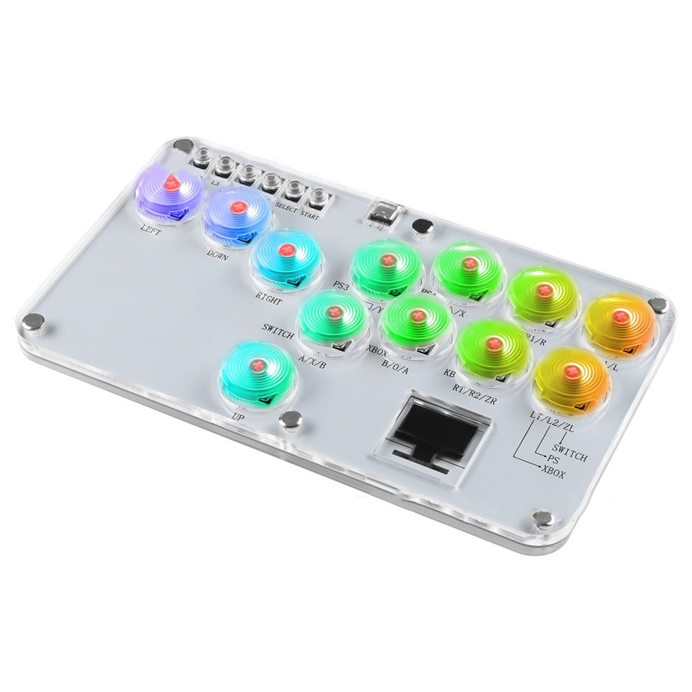 SPRING Customizable RGB Fighting Keyboard for PS4 For Switch Steam Deck ...