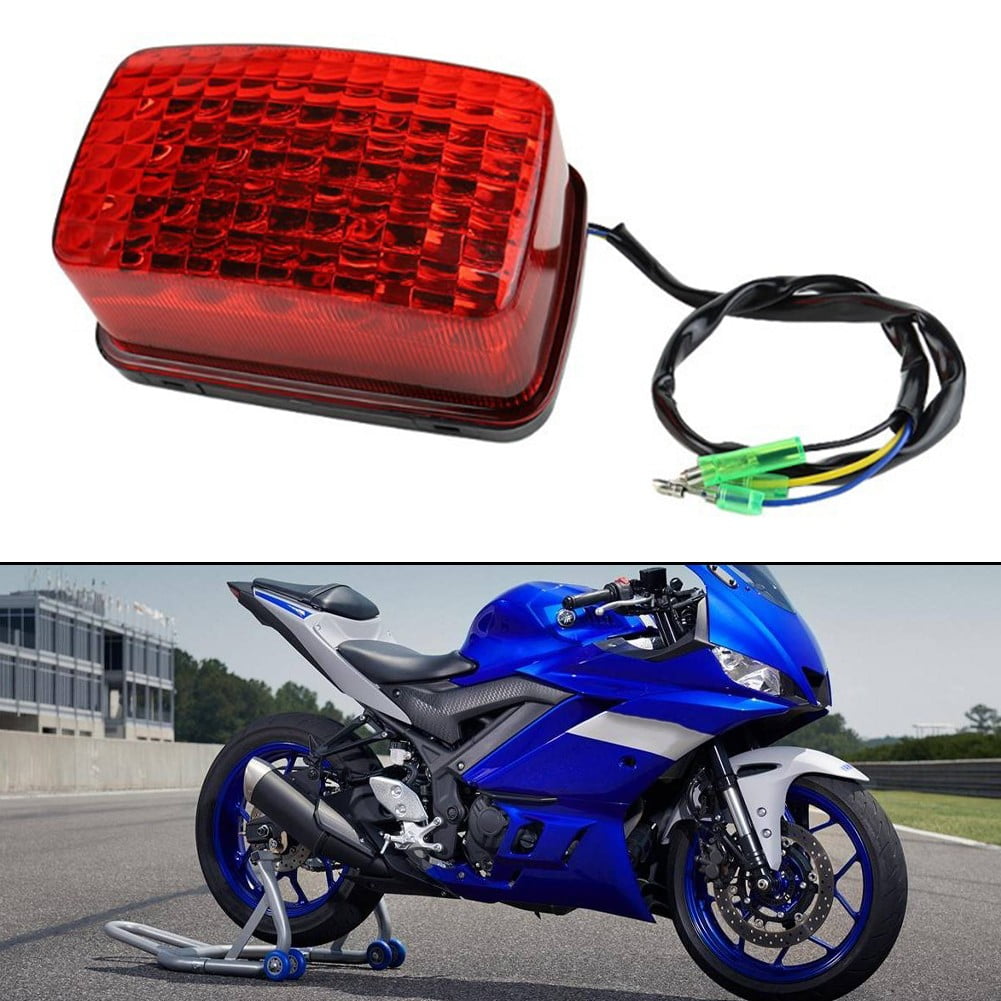 SPRING Easy Installation Red LED Tail Light with DRL + Brake Lights for ...