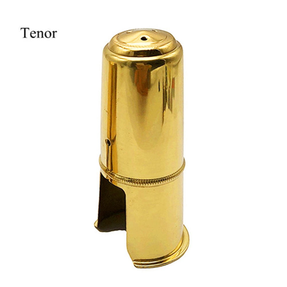 AOQIANLAN Eb Alto Soprano Tenor Saxophone Mouthpiece Gold Plated Cap ...