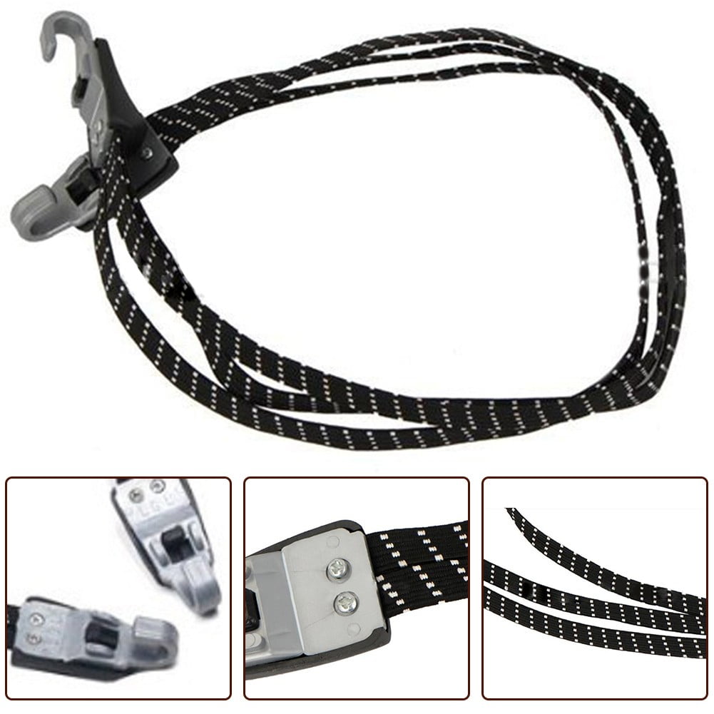 SPRING Elastic Bungee Luggage Straps Rope Hooks Rubber Motor Bicycle ...