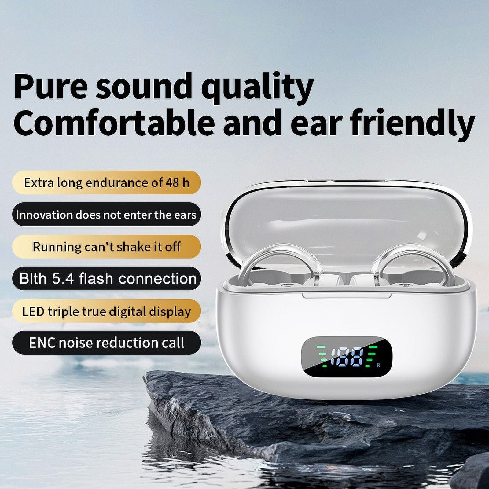 SPRING Enhanced Sound Quality and Long Battery Life Earbuds with Touch ...