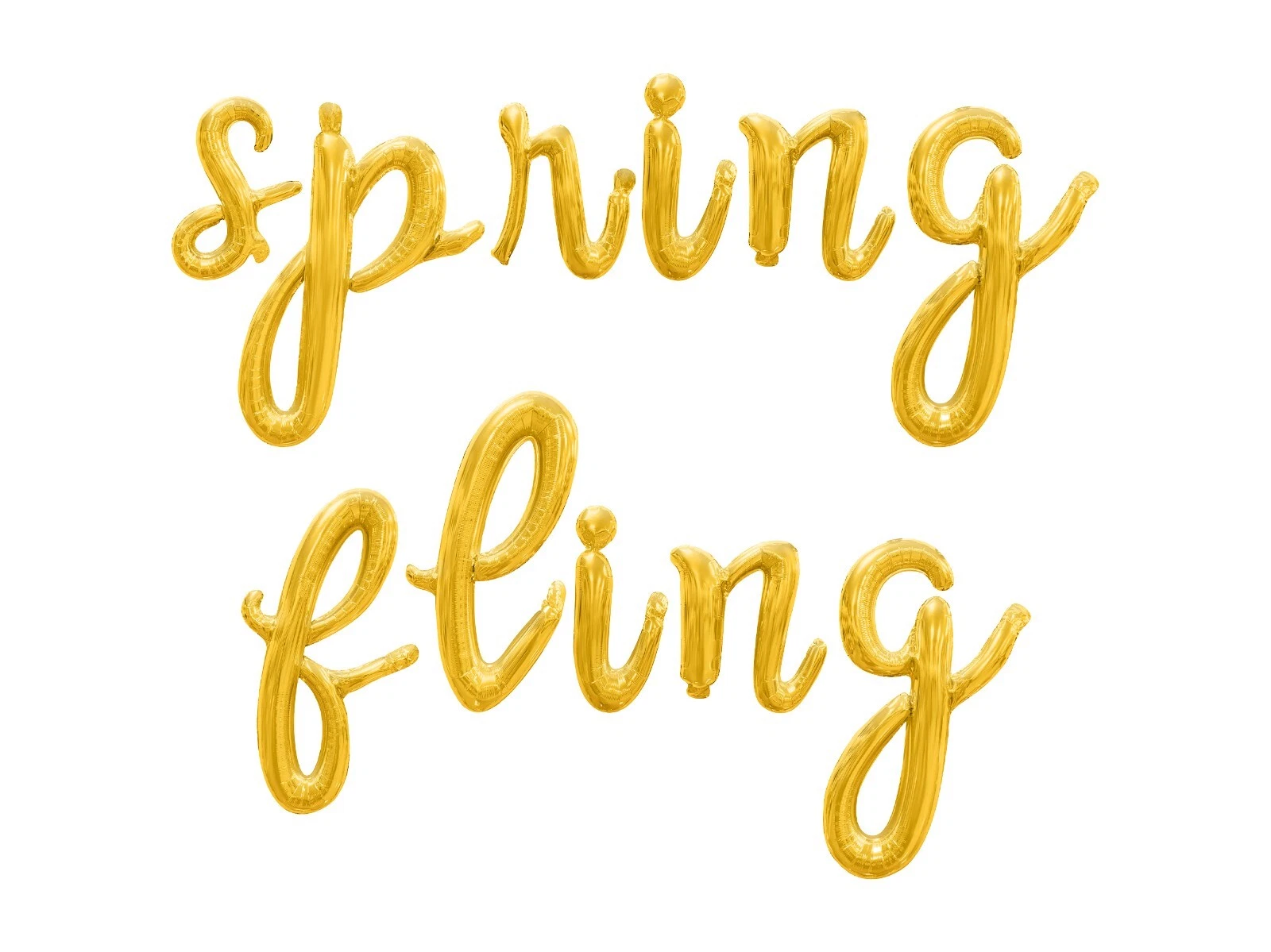 SPRING FLING Cursive Letter Balloon Banner - Bachelorette Party ...