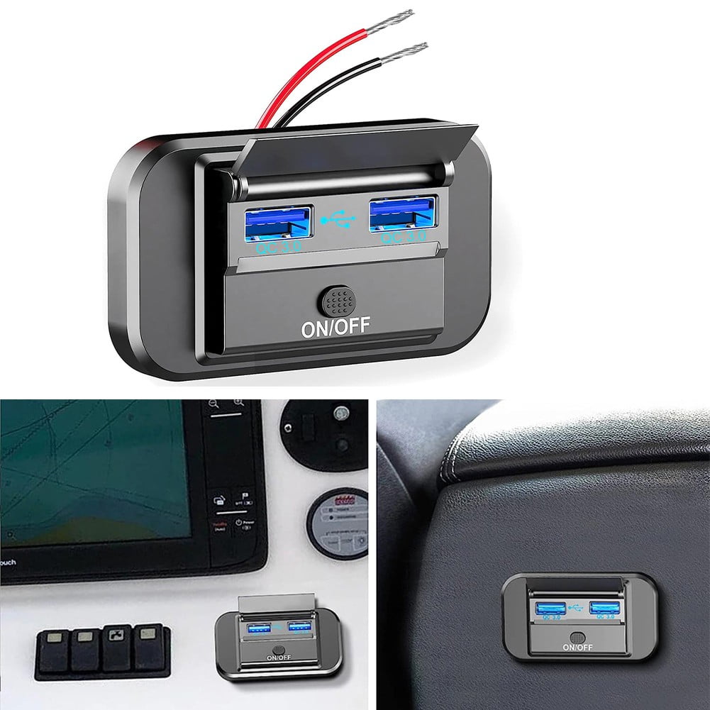 SPRING Fast Dual USB Charger for Campervan Caravan Motorhome Efficient ...