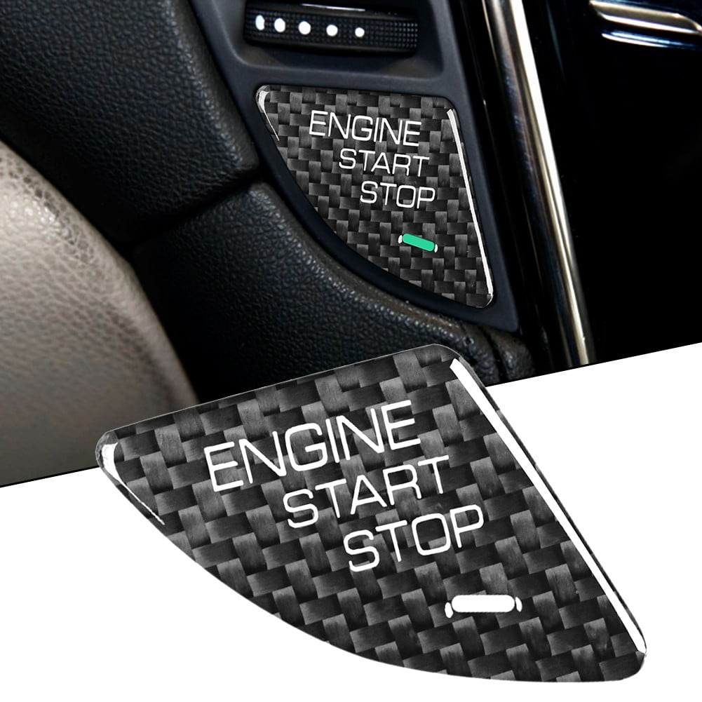 SPRING Fit For Cadillac for ATS V Real Carbon Fiber Engine Start Push ...