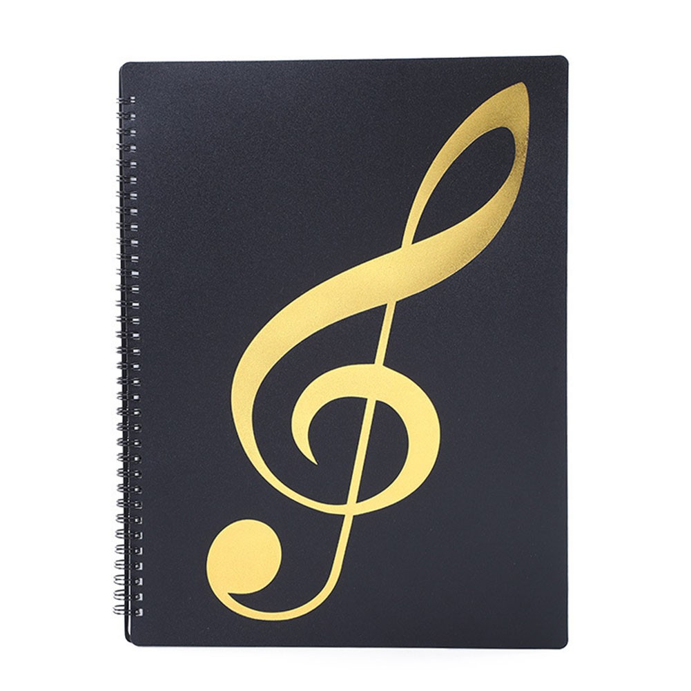SPRING Flexible 40 Pages Piano Music Score Folder A4 Music Book Clip ...