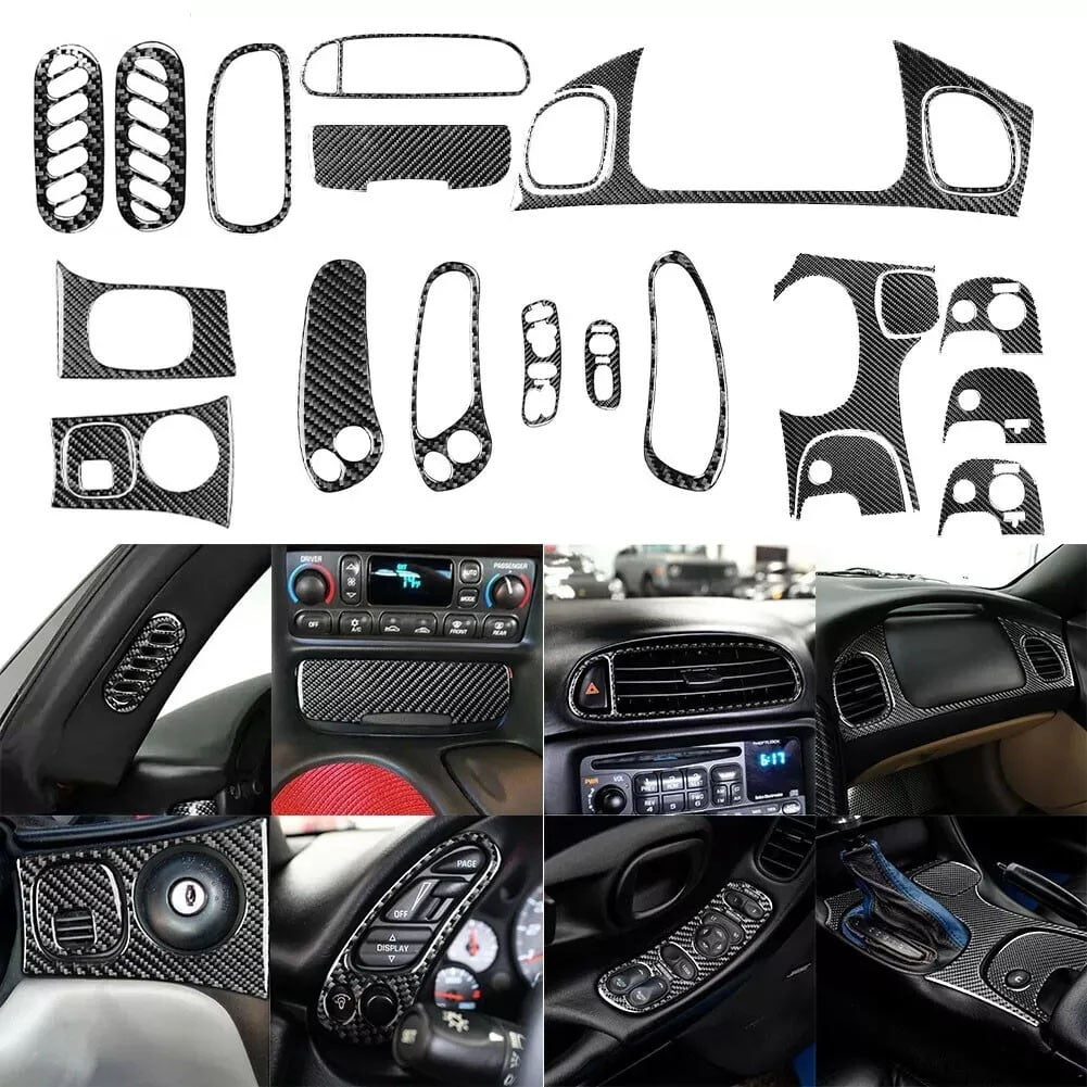 SPRING For Chevrolet For Corvette C5 1998 2004 Carbon Fiber Interior ...