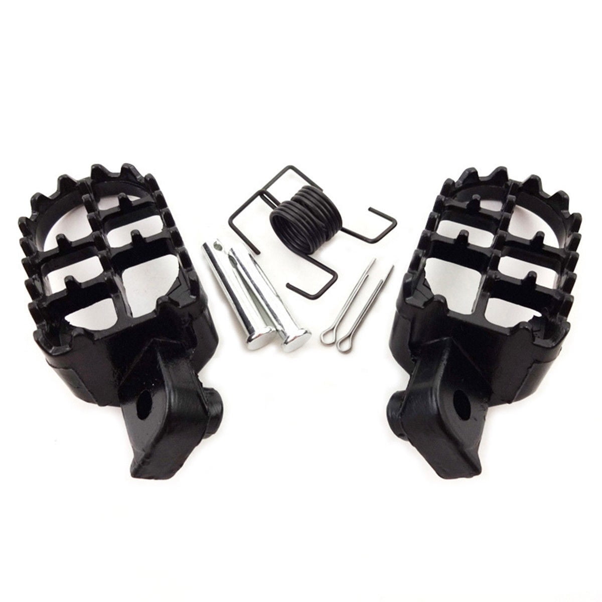 SPRING For Motorbike Footrests Pedals Foot Pegs Black Aluminium Pedal ...
