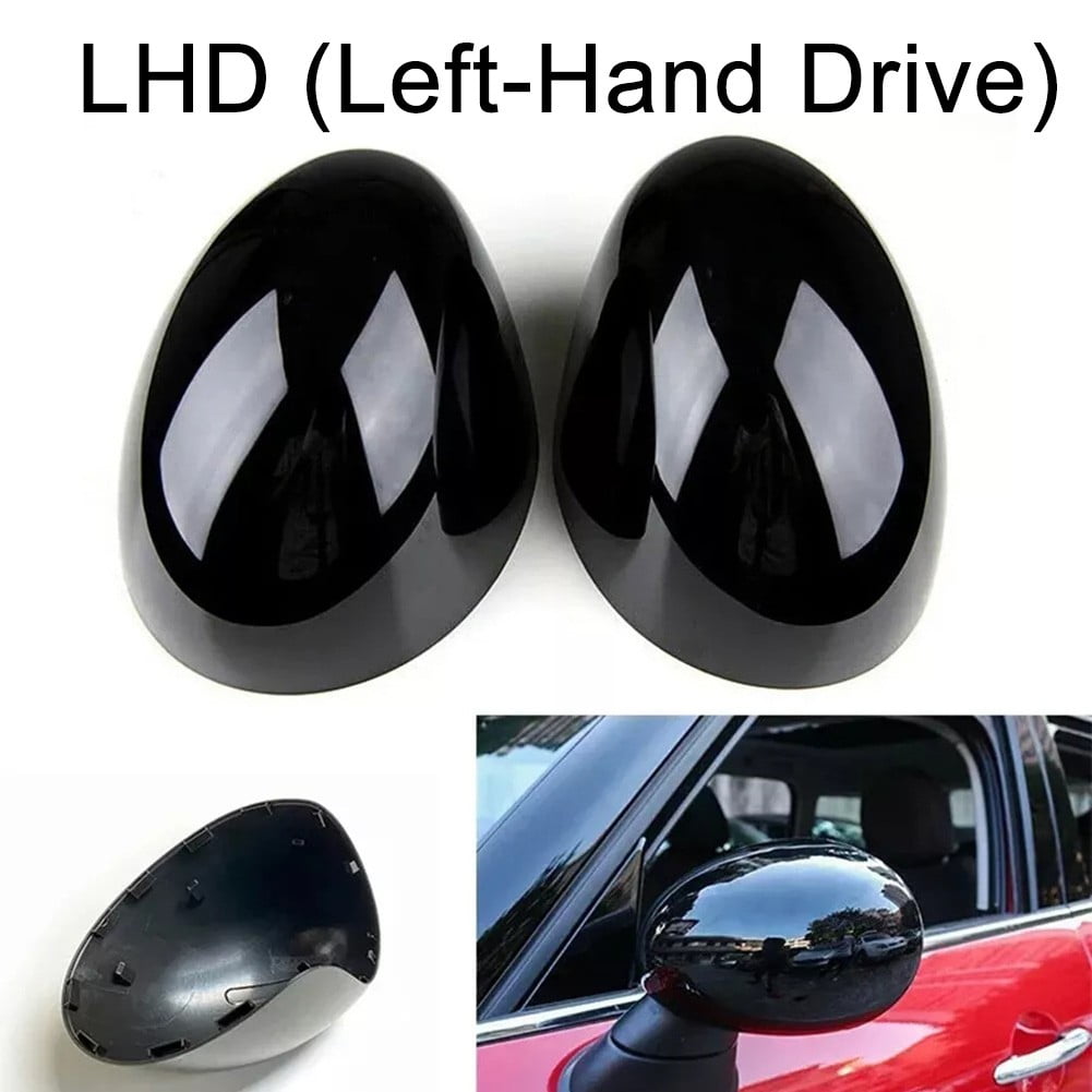 SPRING Gloss Black ABS Mirror Cover Cap Casings for BMW For Mini F54 ...