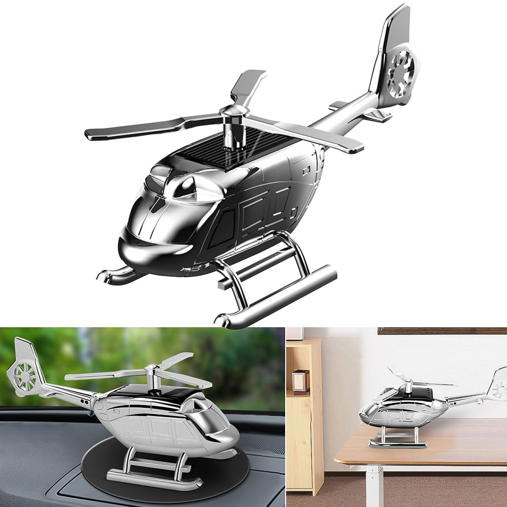 SPRING Helicopter Solar Car Air Freshener Rotation Zinc Alloy Car ...