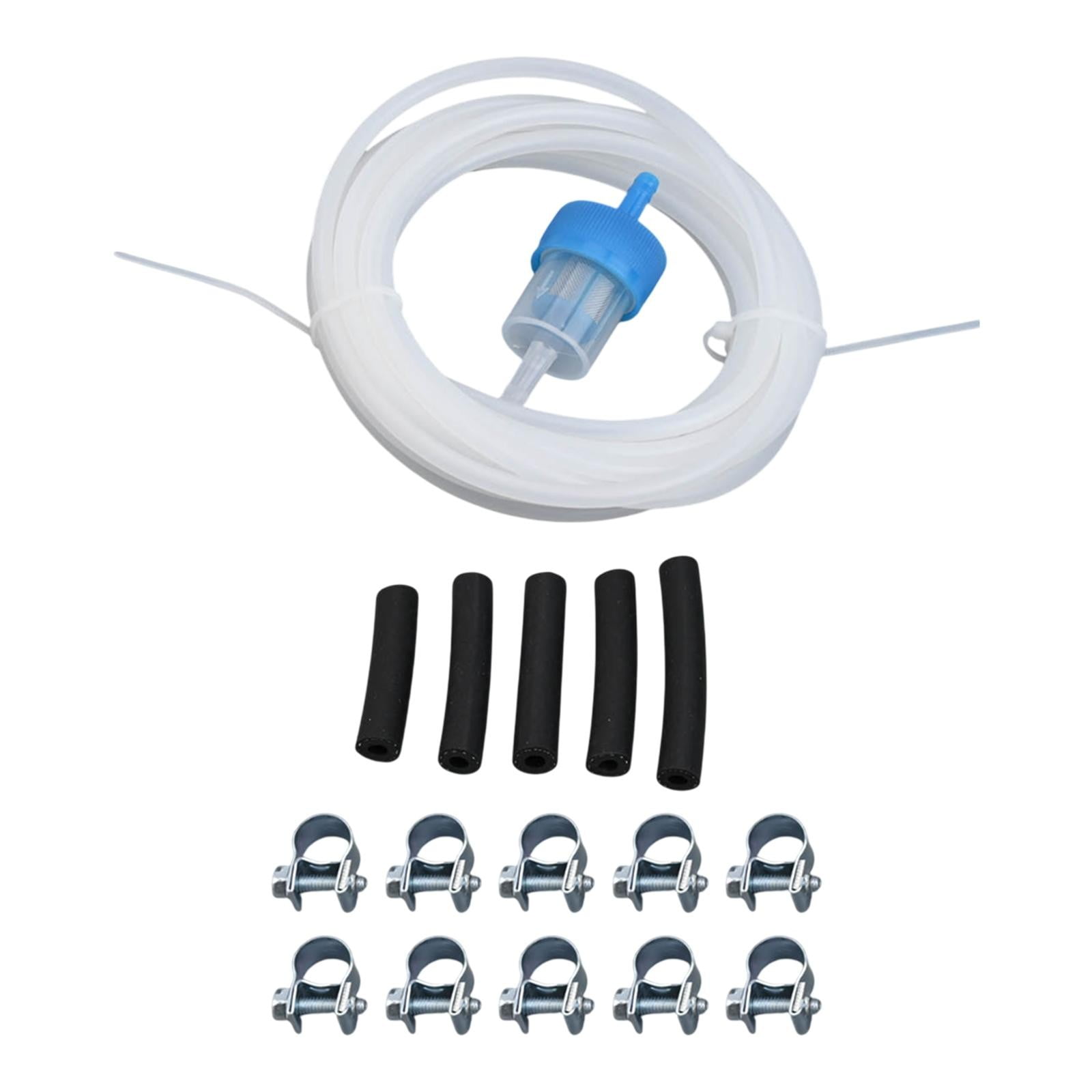 SPRING Inline Fuel Filter Hose Clip Pipe Line Kit Air Diesel Parking ...