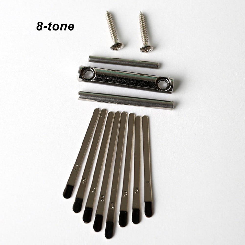SPRING Kalimbas 8 Tone Piano Key Set Steel Thumb Fiddle Shrapnel With ...