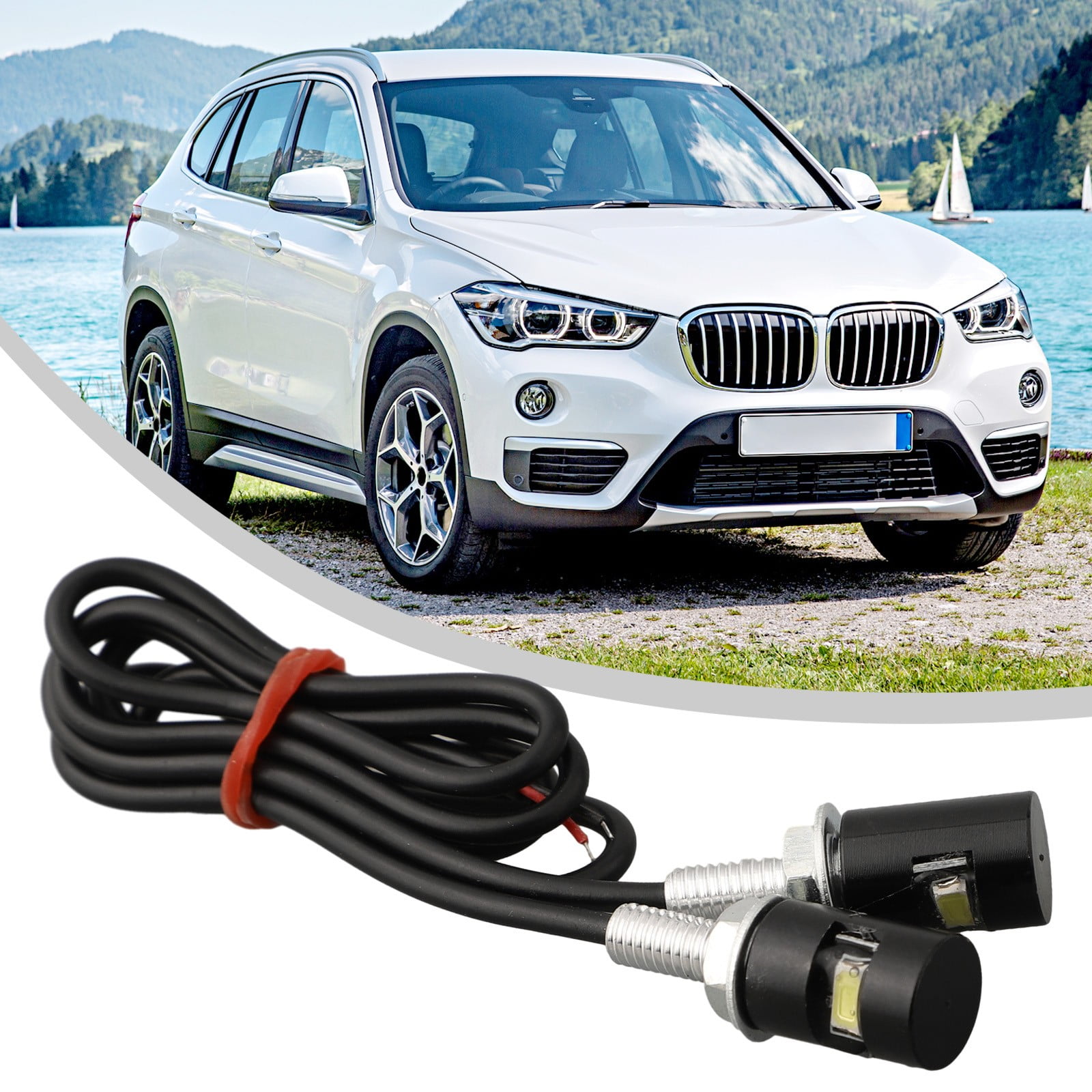 SPRING LED Motorcycle License Plate Light Temperature K V Lights Tail ...