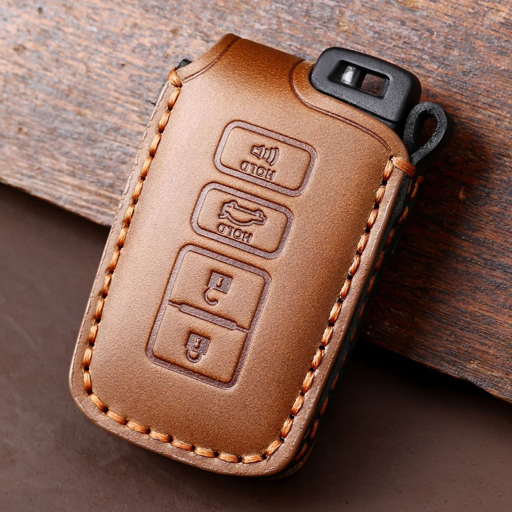SPRING Leather Smart Car Key Cover Case Fob Holder For Toyota 4 Runner ...