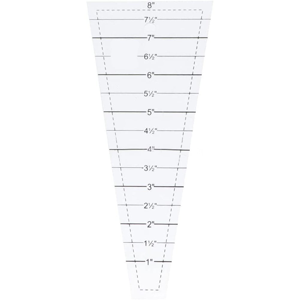 SPRING Multi-function Clear Acrylic Quilting Template Ruler Triangular ...