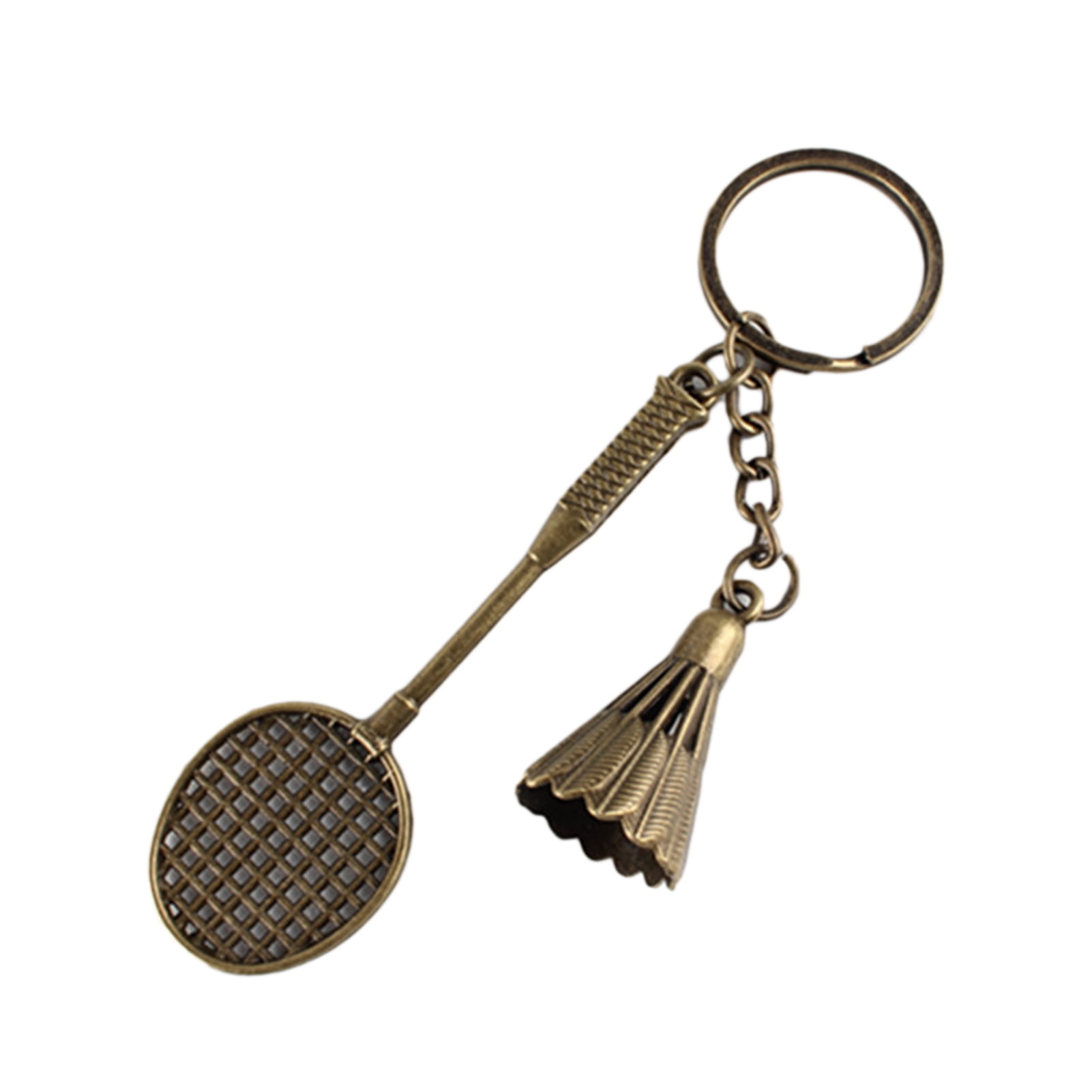 SPRING PARK 1/12Pcs Key Ring Racket Badminton Three-dimensional Pendant ...