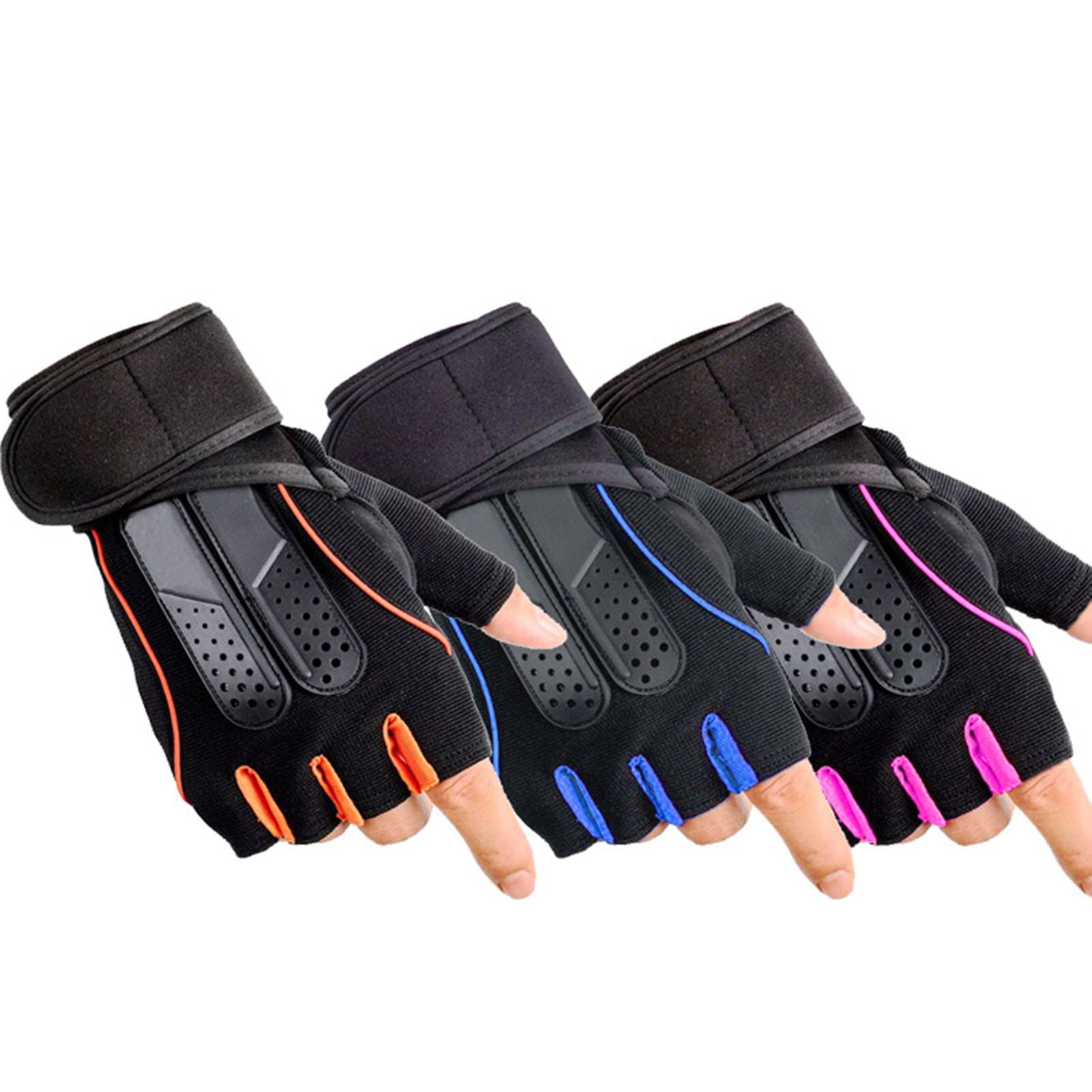 SPRING PARK 1 Pair Fitness Gym Workout Gloves Men & Women, Half Finger Glove Great for ...