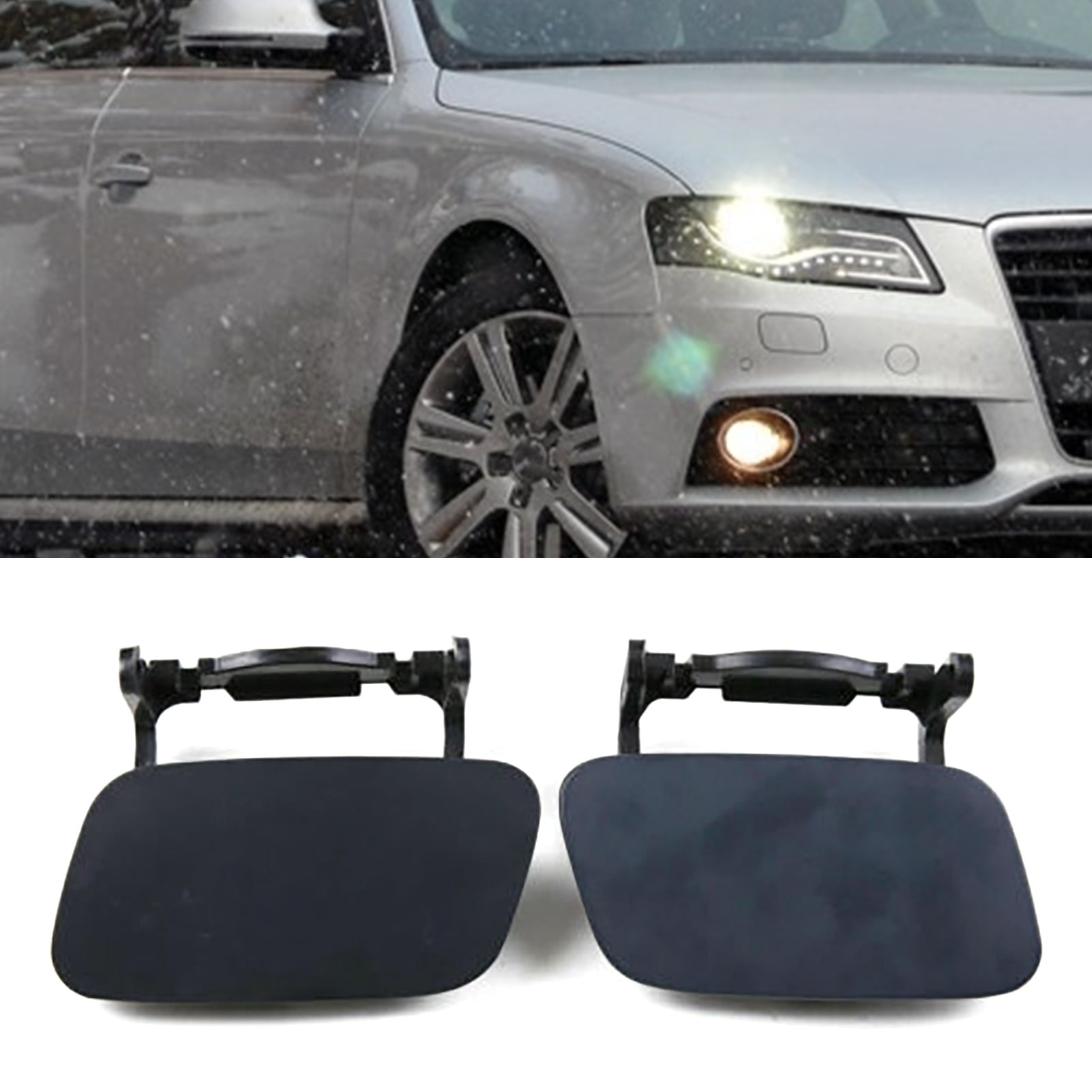 SPRING PARK 1 Pair Left Right Headlight Washer Jet Cover Spray Nozzle ...