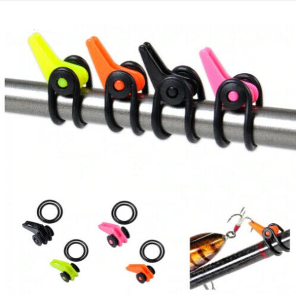 SPRING PARK 10 Set Adjustable Fishing Rod Pole Hook Keeper Lure Bait ...