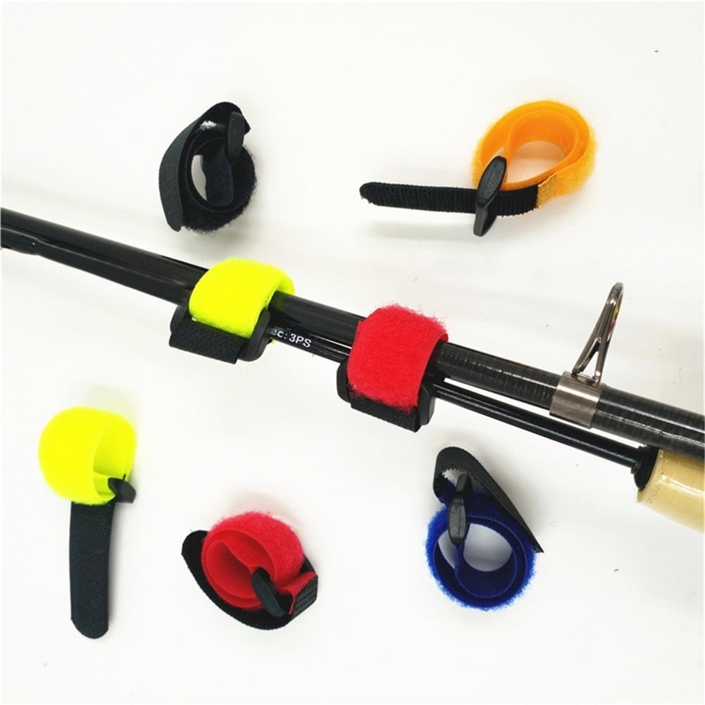 Fishing Rod 10 Rods 10 Reusable Fishing Rod Bands – Adjustable Straps ...