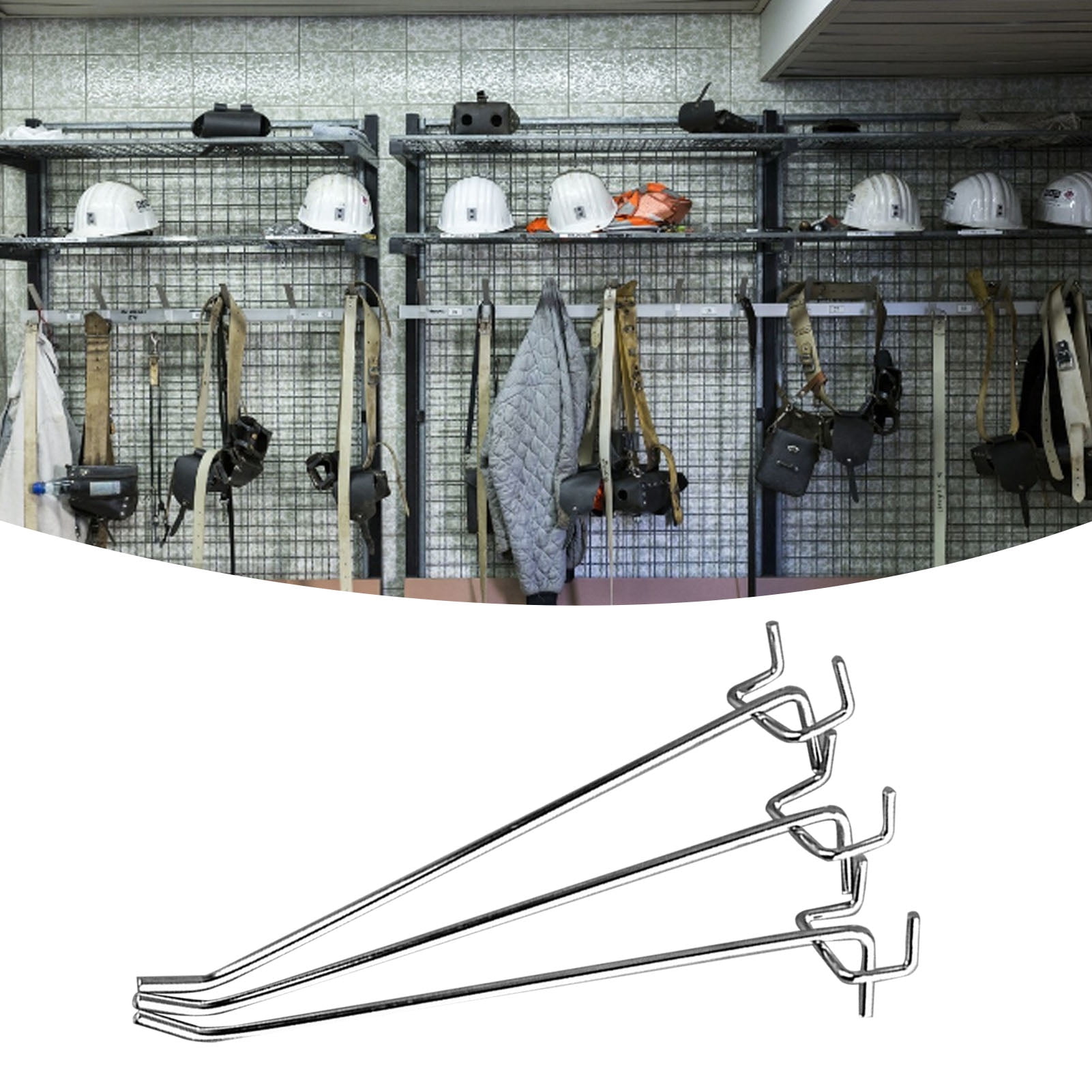 SPRING PARK 10Pcs Heavy Duty Garage Hooks Organizer Wall Mount Hanging ...