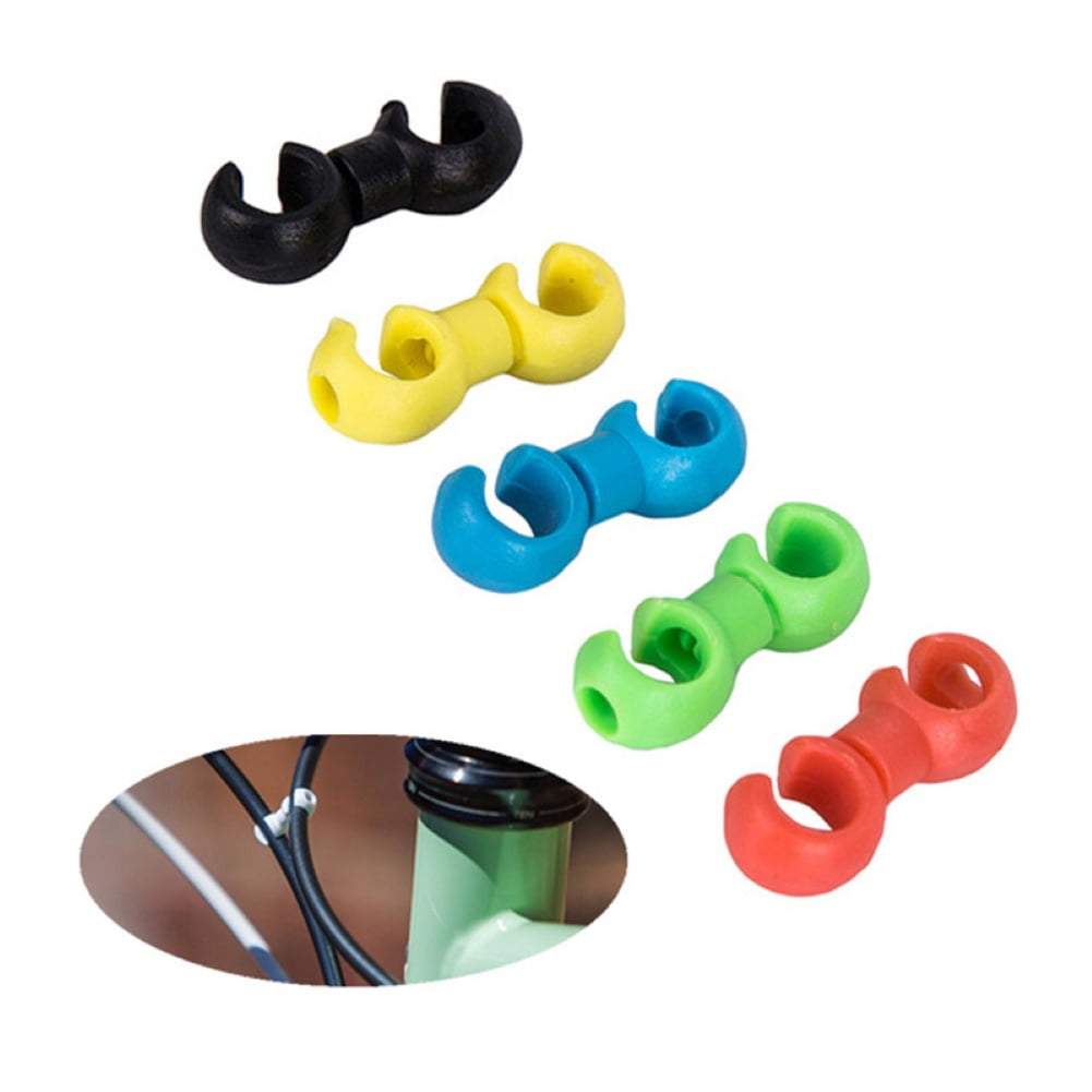 SPRING PARK 10Pcs MTB Bike Road Bicycle Cable Clamps c-Clips housing ...