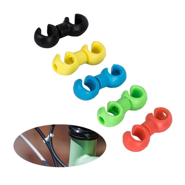 SPRING PARK 10Pcs MTB Bike Road Bicycle Cable Clamps c-Clips housing ...
