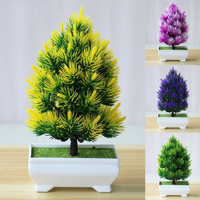 SPRING PARK 1Pc Artificial Bonsai Simulation Potted Lifelike Plants ...