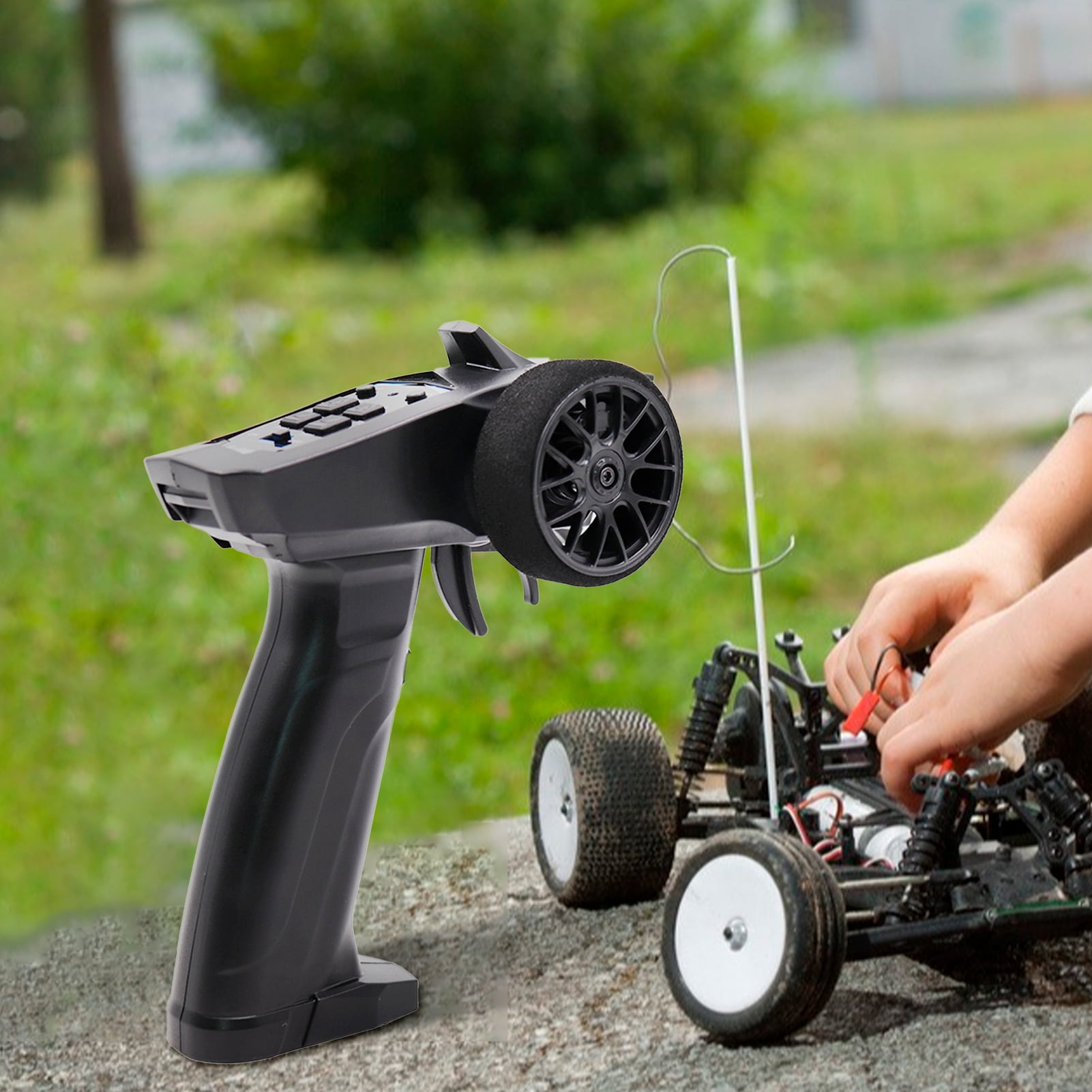 SPRING PARK 2.4GHz 3CH Digital Radio Remote Control Transmitter ...