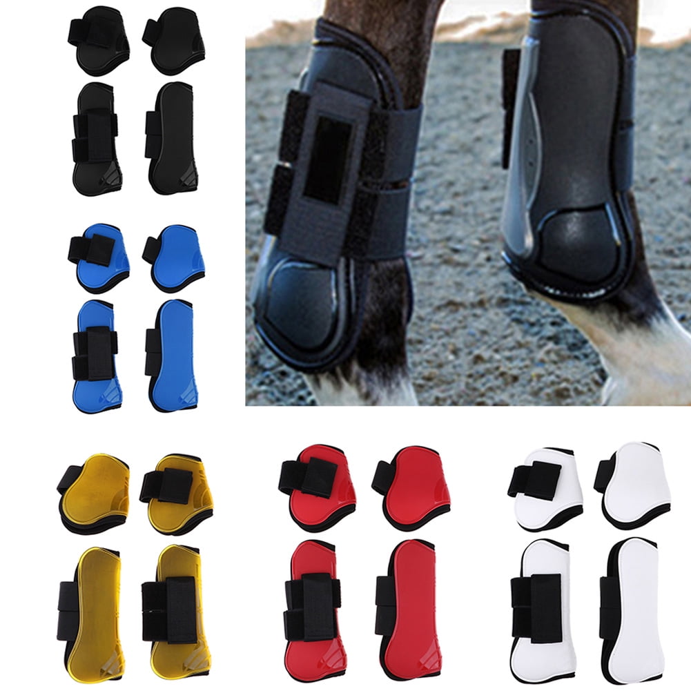 SPRING PARK 2 Pairs Horse Tendon Boots, Faux Leather Shell Tendon ...