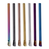 SPRING PARK 2 in 1 Reusable Stainless Steel Metal Straws Drinking ...