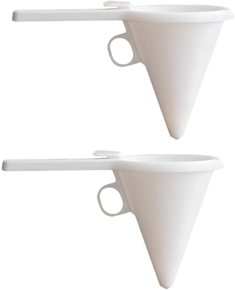 SPRING PARK 2Pcs Adjustable Chocolate Cream Funnel Hand-held Candy ...