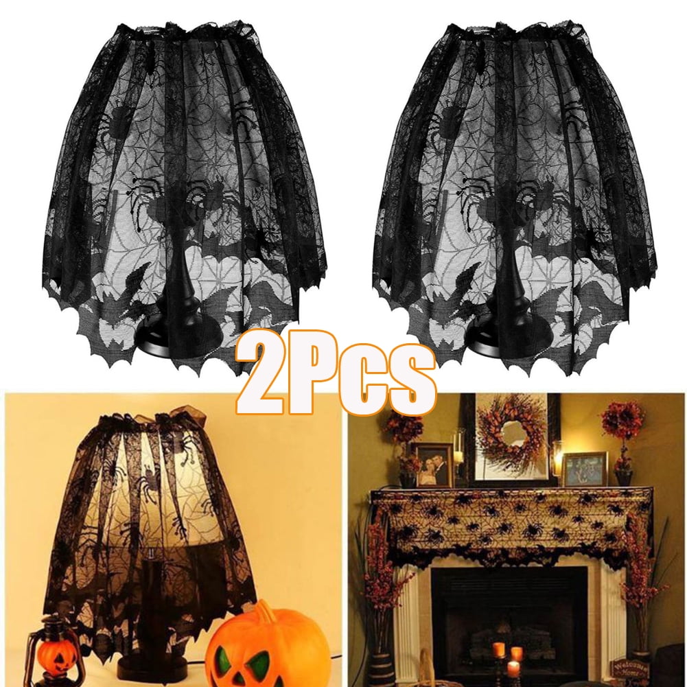 SPRING PARK 2Pcs Halloween Lamp Shade Lampshades Lamp Cover Topper ...