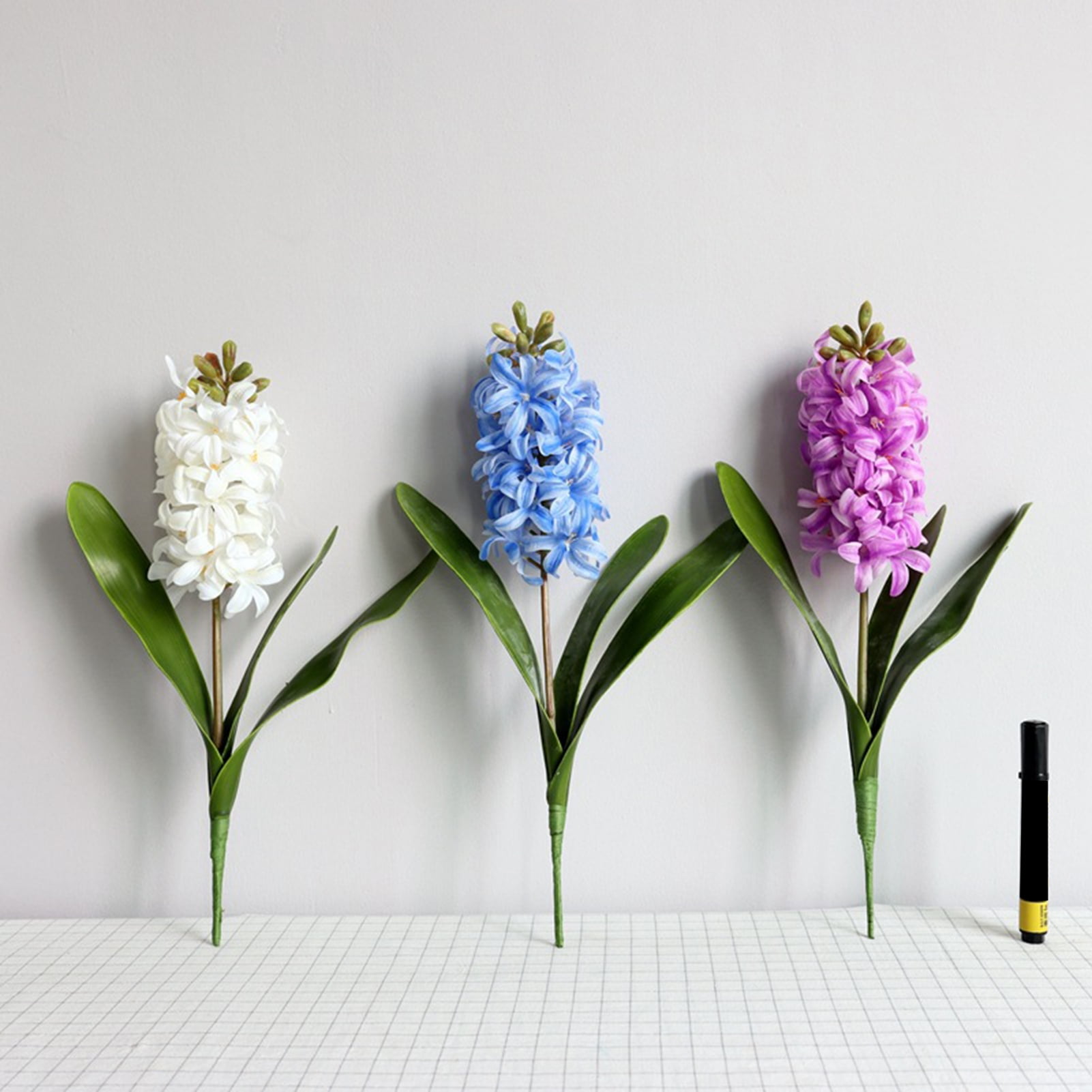 SPRING PARK 3D Hyacinth Flower Faux Lifelike Hyacinth Art Photo Props ...