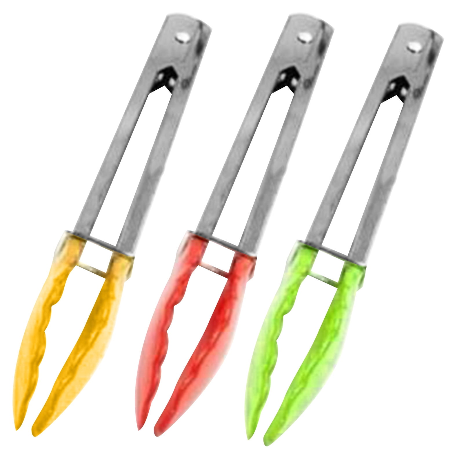 SPRING PARK 3Pcs Kitchen Tongs, Premium Silicone BPA Free Non-Stick ...