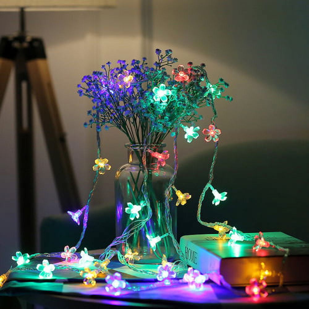 SPRING PARK 3m/5m Sakura Shape Strings Light Lamp Wedding Party Outdoor ...