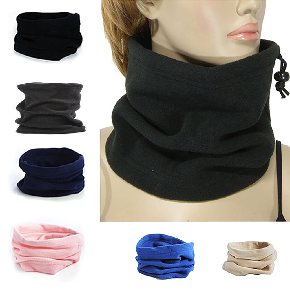 SPRING PARK 4 In 1 Thermal Fleece Neck Warmer - Windproof Winter Scarf ...